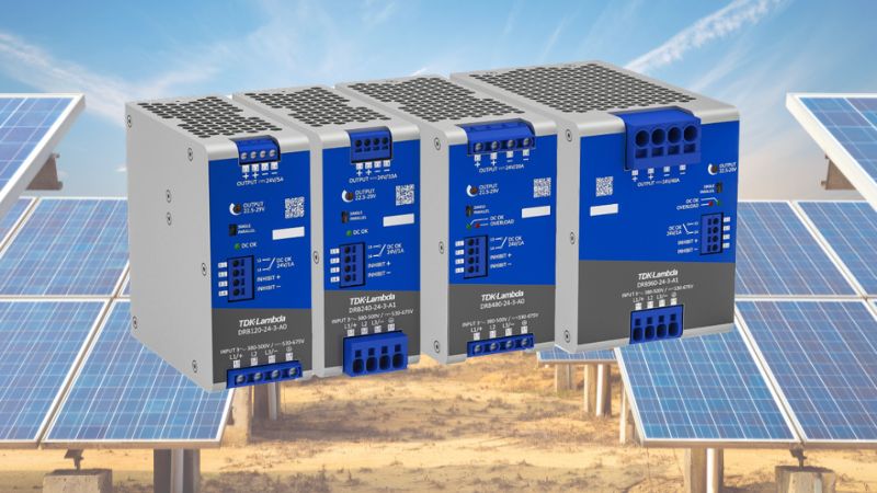 TDK Upgrades 3-Phase DIN-Rail Mount Power Supply Series - New Products