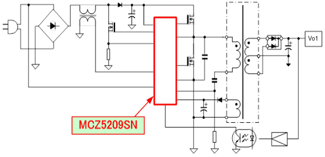 PFC+LLC Resonance Control IC Reduces Standby Power - New Products