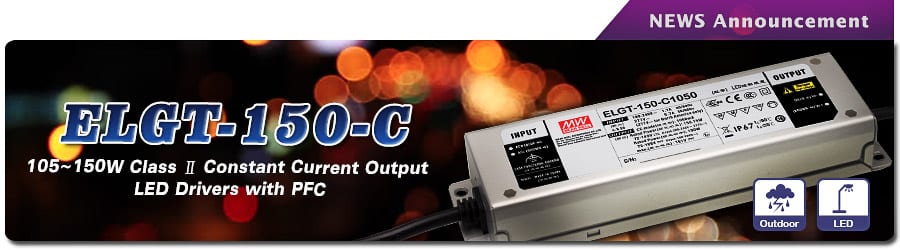 105W to 150W Class II CC Output LED Drivers with PFC - New Industry ...
