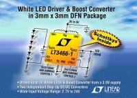 Linear Technology Intros LT3466-1 DC-DC Converter - New Products