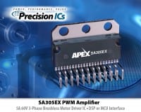 Apex Three-Phase Brushless Motor Driver Delivers up to 5A - New Products