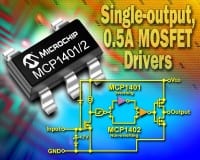 Microchip Tech Announces New 0.5A MOSFET Drivers - New Products