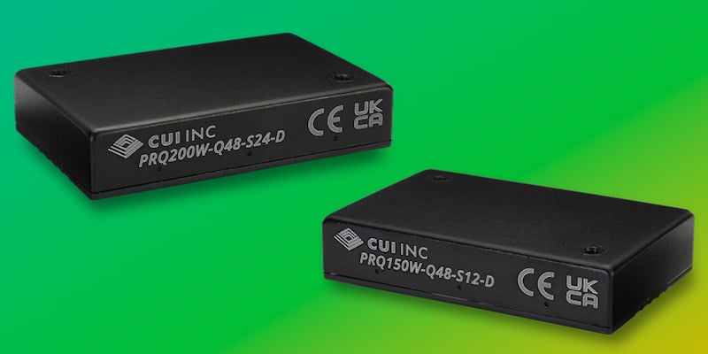 CUI Introduces 150 W and 200 W DC/DC Converters Aimed at Data ...