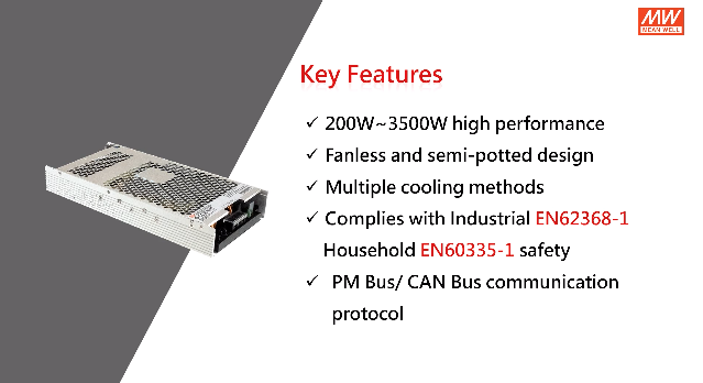 MEAN WELL Introduces UHP-2500-36 Fanless Conduction-cooled Power Supply ...