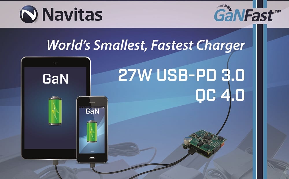 GaN enables 27W Quick Charger Reference Design to Pack 1.2W/cc - News