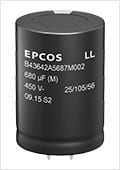 Snap-in Capacitors with Increased Ripple Current Capability - New Products