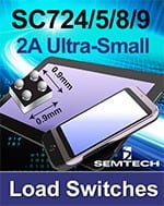 2A Load Switches up Efficiency in Consumer Applications - New Products
