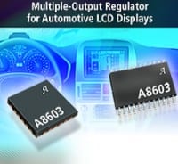 Multiple-Output Regulator for Automotive LCD Displays - New Products