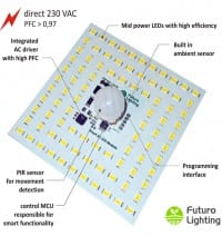12W AC LED Module Operates Directly from 230Vac - New Products