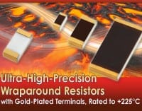 Ultra-High-Precision Wraparound Resistors Spec’d to 225 C - New Products