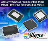 Full-Bridge PWM Gate Driver ICs for DC Brushed Motors - New Products