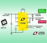 High-Voltage Dual-Output Step-Down Charge Pump - New Products