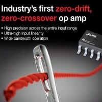 Zero-Drift, Zero-Crossover Operational Amplifier - New Products