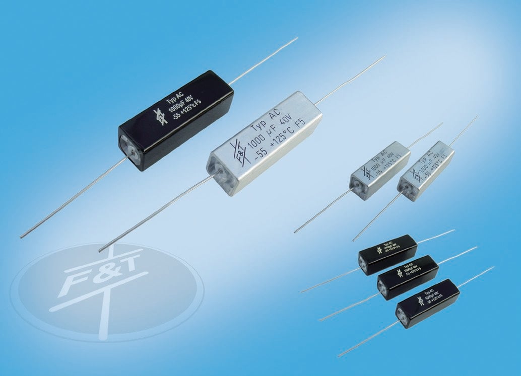 Cubic Design for Axial Electrolytic Capacitors - New Products