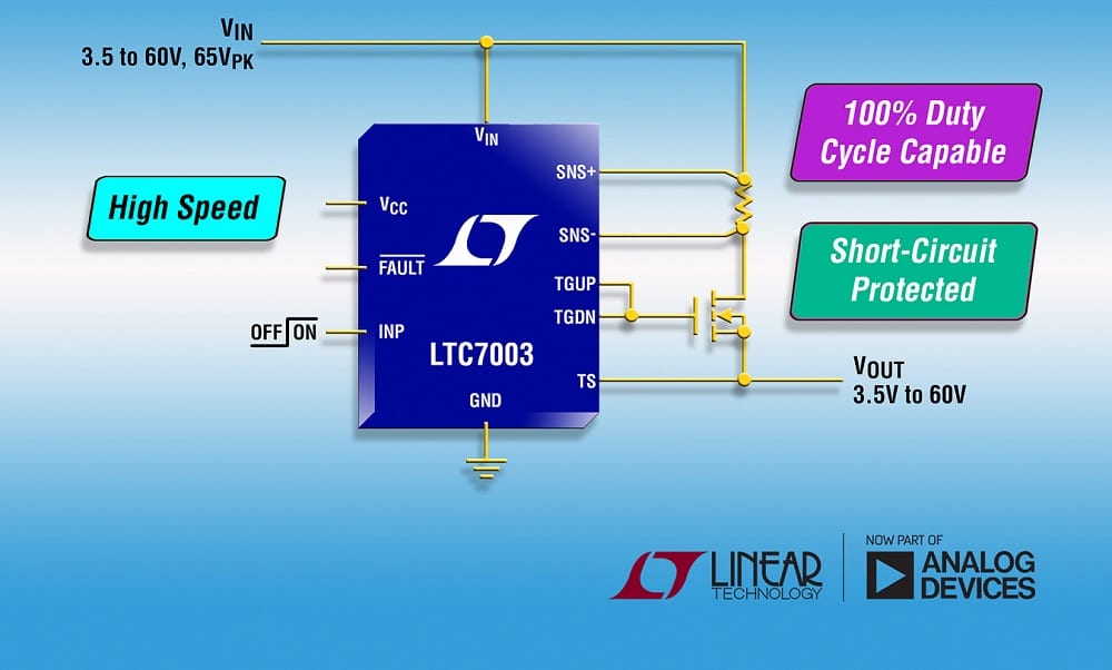 60V Protected High Side N-Channel MOSFET Driver - New Products