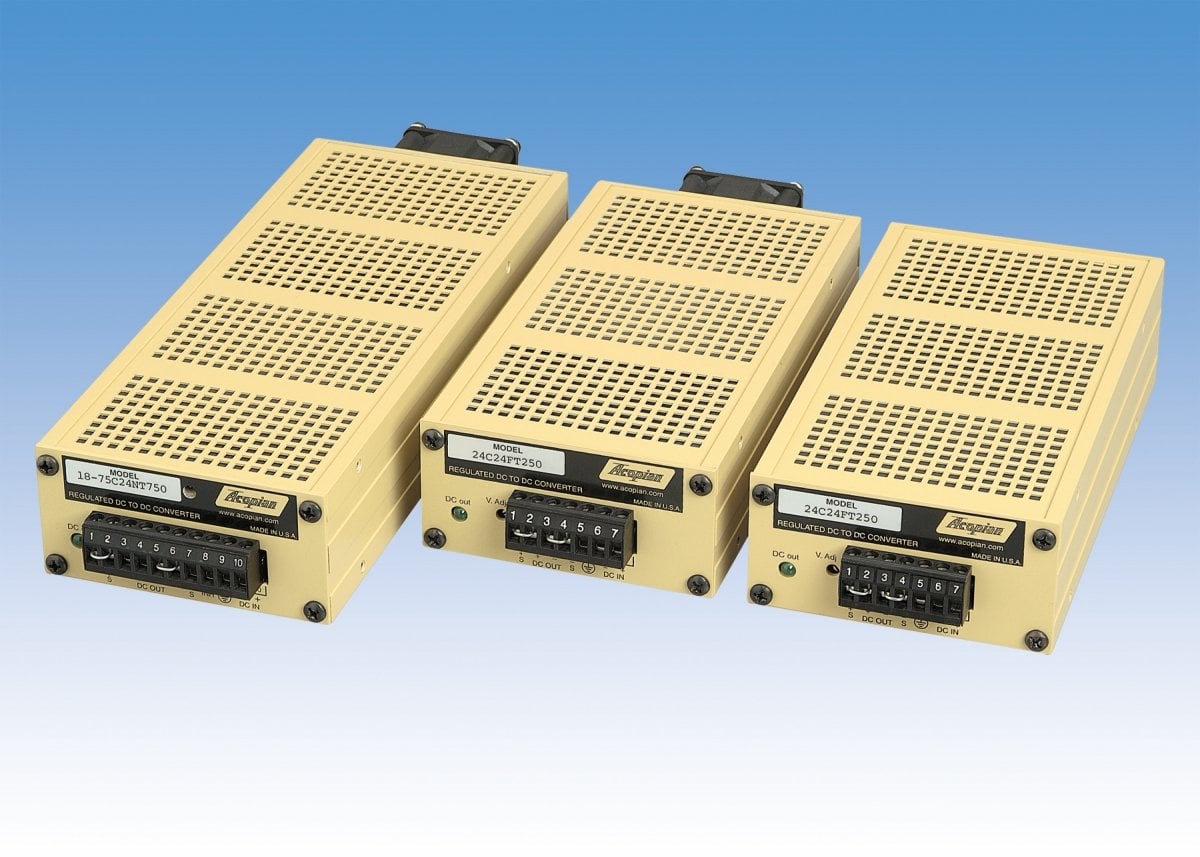 288 Watt Narrow Profile DC-DC Regulated Power Supply Series Now ...