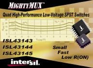 Intersil Unveils ISL43143/44/45 MightyMUX ICs - New Products