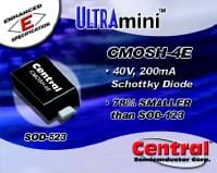 Central Semi Unveils CMOSH-4E ULTRAmini Diode - New Products