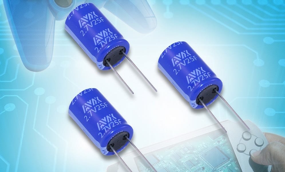 Cylindrical Supercapacitor Line includes Smallest 1F / 2.7V Device ...