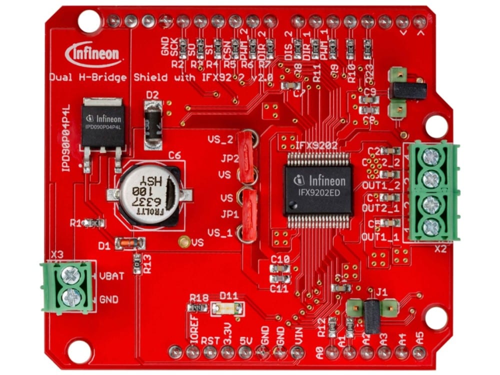 Fully-Integrated H-Bridge Arduino Shield for DC Motor Control - News