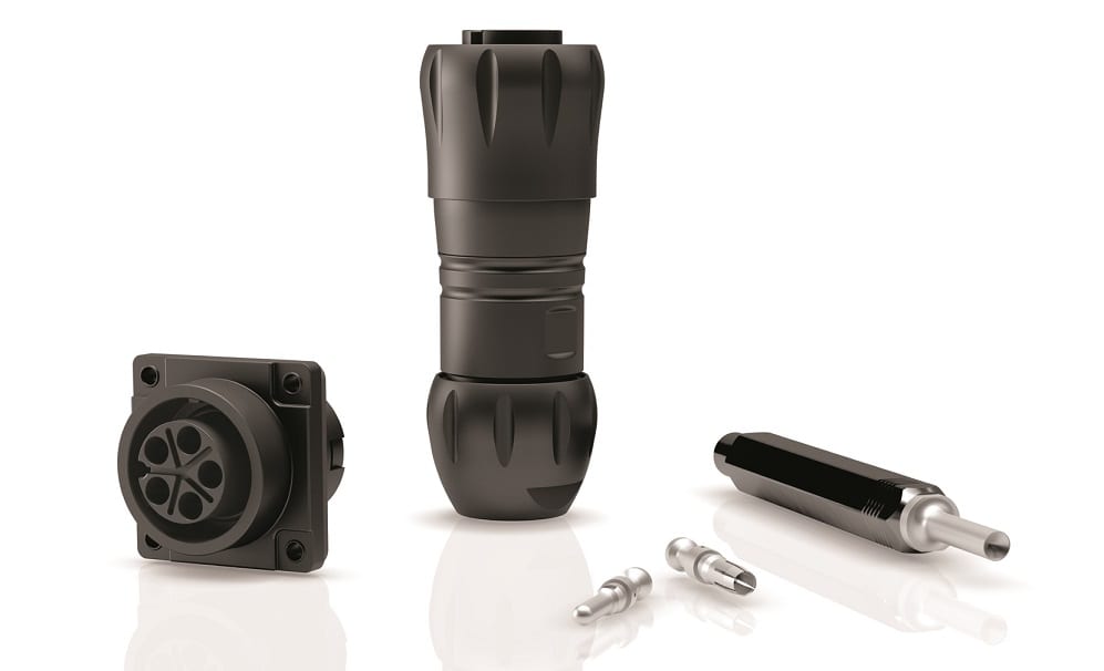 5-Pin 32A, 600V IP68/IPX9K Rated Power Connector - New Products