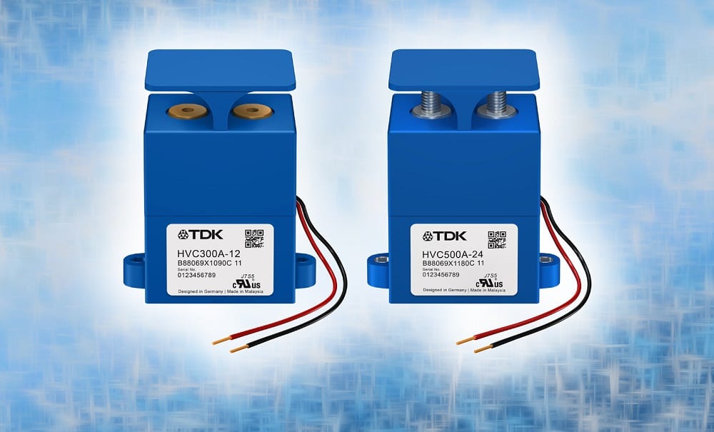 High-voltage Contactors Handle up to 900Vdc and 500A - New Products