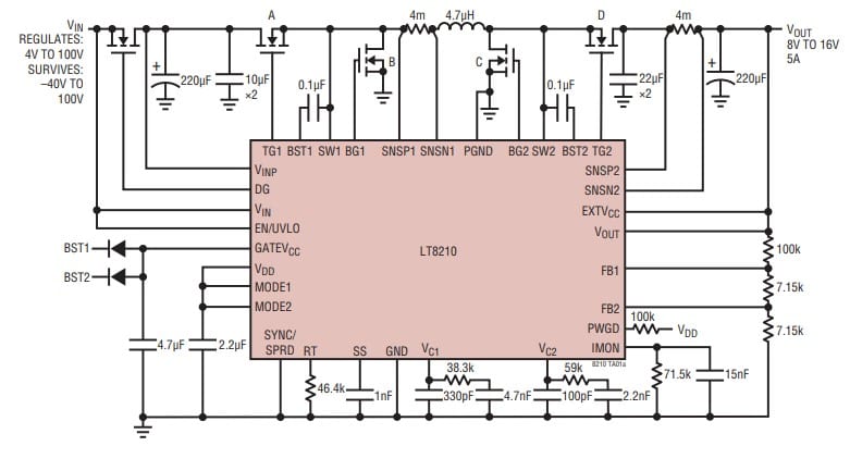 Synchronous 4-Switch Buck-Boost DC-DC Controller with Pass-Through ...