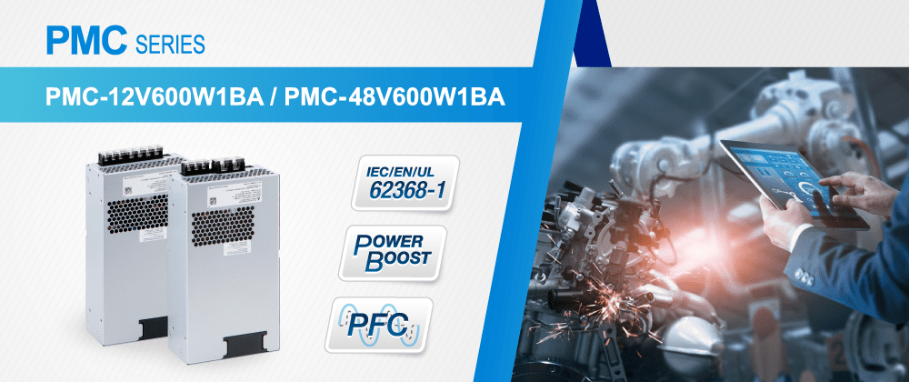 12V and 48V 600W Panel Mount Power Supply with IEC/EN/UL 62368-1 ...