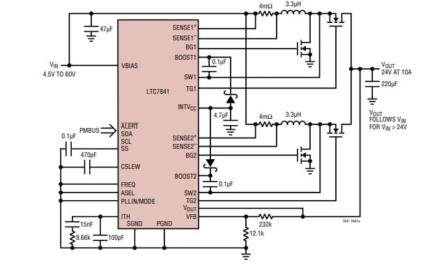 PolyPhase Synchronous Boost Controller with PMBus Interface - New Products