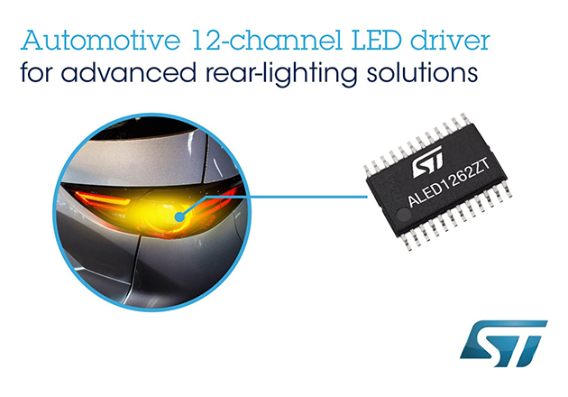 Flexible 12-channel Automotive LED Driver from STMicroelectronics ...