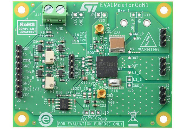 STMicroelectronics Unveils Half-Bridge Driver Packaged With Two Power GaN HEMTs - New Products