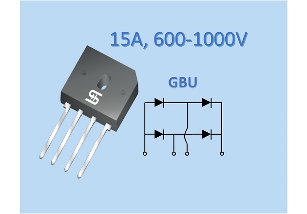Taiwan Semi’s 15A Bridge Rectifier Features 1000V Rating in Standard ...