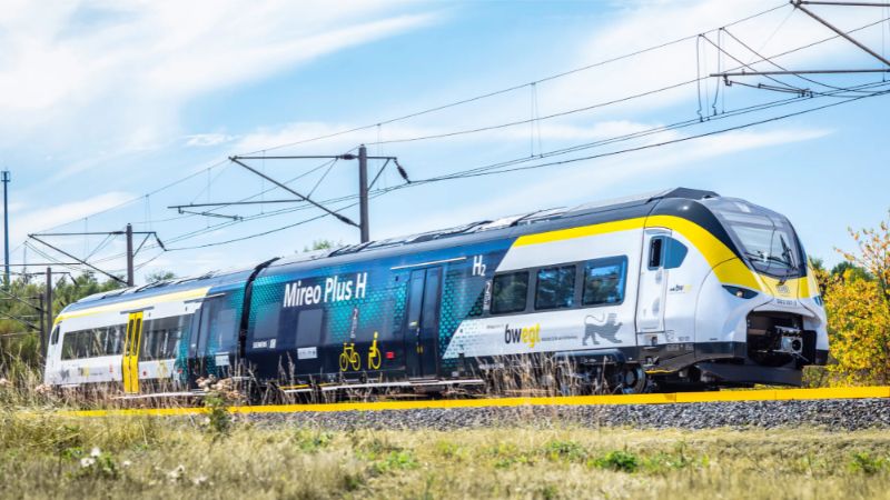 Hydrogen-Fuel-Cell-Battery Combo Powers Siemens Train - News