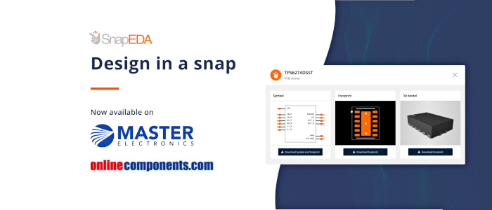 SnapEDA Partners with Master Electronics and OnlineComponents to Help ...