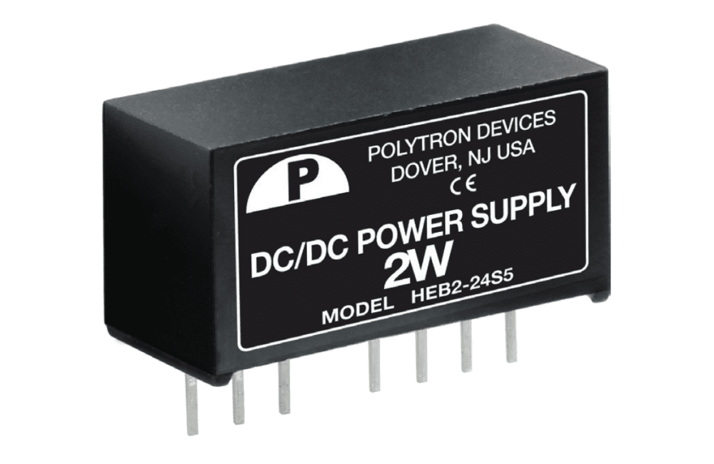 2-Watt Single- and Dual-Output 4:1 Input Industrial DC-DCs - New Products