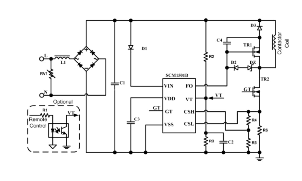 16.5V to 500V Input Contactor Controller Reduces Pick-Up and Holding ...