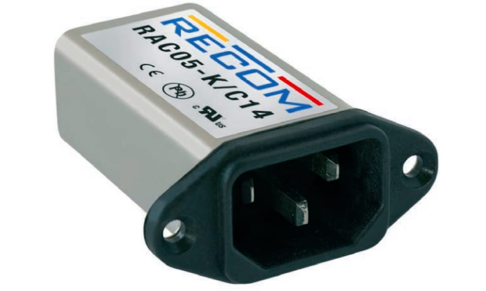 5W All-in-One AC-DC Power Supply in IEC Mains Filter Housing - New Products